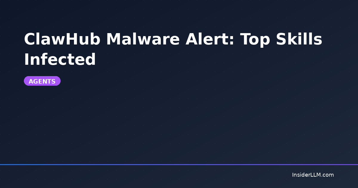 ClawHub Malware Alert: Top Skills Infected | InsiderLLM